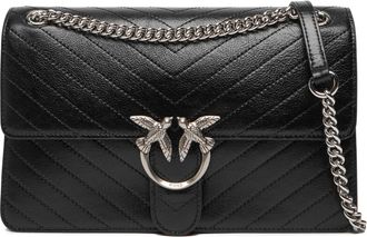 Pinko Handtasche PINKO Love One Light Classic AI 25-26 PLTT 106174 A2JC Schwarz