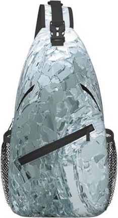 Generic Sac &agrave; dos &agrave; bandouli&egrave;re sculpt&eacute; &agrave; leau avec ours polaire pour homme