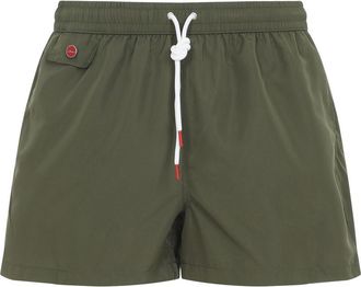 Kiton Short De Bain - Vert Fonc&eacute;