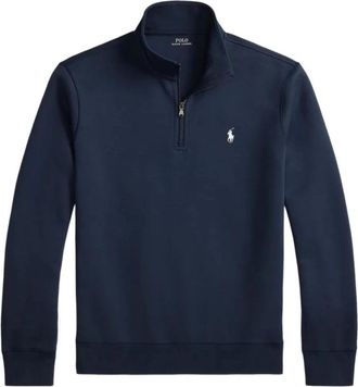 Polo Ralph Lauren Double-Knit Viertel-Zip Pullover - - Sweatshirts & Hoodies - Herren - Blau - S