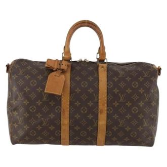 Louis Vuitton unisex, Pre-owned, Brun, Taille: ONE Size Sac Keepall bandouli&egrave;re Pre-owned