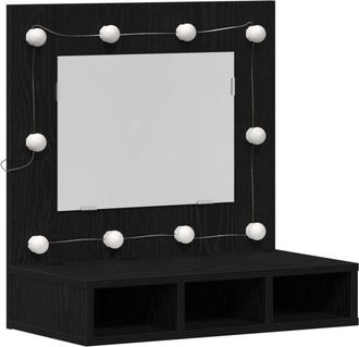vidaXL Vidaxl - Spiegelschrank Schwarze Eiche 62 x 31,5 x 62 cm Holzwerkstoff