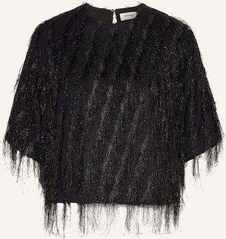 ottod'Ame Ottodame Blusenshirt Mit Glitzergarn schwarz