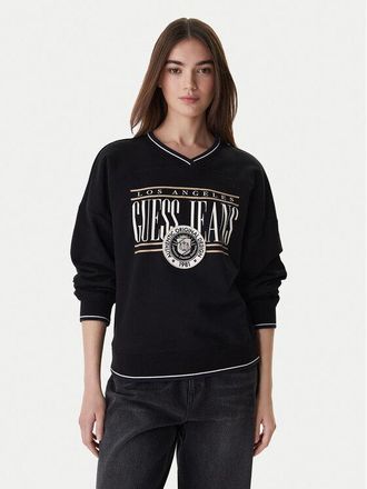 Guess Sweatshirt W6RQ09 K68I4 Schwarz Oversize