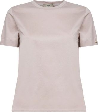 Herno Femme, Tops, Rose, Taille: 40 FR T-Shirt &agrave; Col Rond