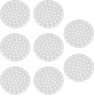 SOLUSTRE 10 St&uuml;ck Transparente rutschfeste M&ouml;belgleiter &Oslash;48Mm mit Z&auml;hnen Kunststoff Bodenschutzpads f&uuml;r Stuhl und Tischbeine Wasserfest Kratzfest f&uuml;r Hartholz 