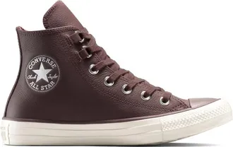 Converse Chuck Taylor All Star - Baskets en cuir - Marron foncé-Brown