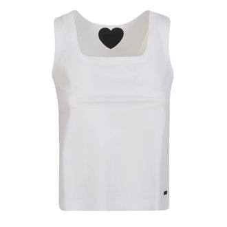 Roberto Ricci Design &Auml;rmellose Tops - - Tops - Damen - Wei&szlig; - M