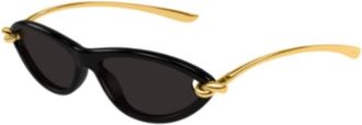 Bottega Veneta unisex, Accessoires, Noir, Taille: 56 MM Lunettes de soleil noires &eacute;l&eacute;gantes