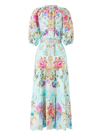 Camilla Womens Bazaar Blooms Midi Shirt Dress Ss26 W