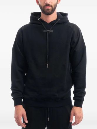 Yes London hoodie à lien de resserrage - Noir