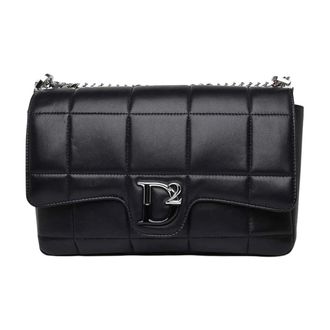 Dsquared2 Leder-Umh&auml;ngetasche - - Bags - Damen - Schwarzk - ONE SIZE