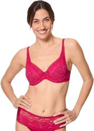 Playtex Flower Elegance Soutien-Gorge À Armatures, Rouge 01, 105E Femme