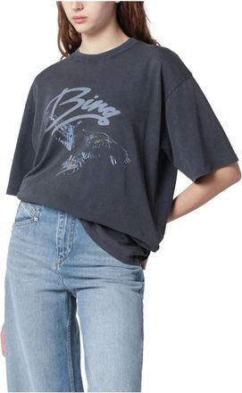 Anine Bing Femme, Tops, Noir, Taille: 40 FR Kent Tee Eagle