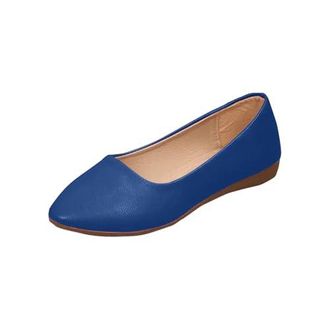 Generic Chaussures plates confortables et d&eacute;contract&eacute;es pour femme - Bout pointu - Couleur unie - Classiques et &eacute;l&eacute;gantes - Respirantes - Chaussures de marche