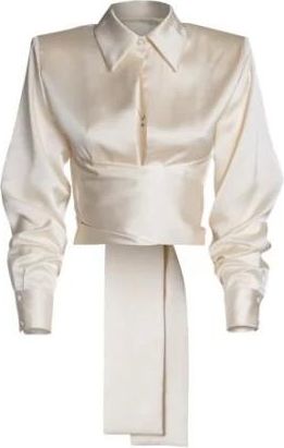Nineminutes Femme, Blouses et Chemises, Beige, Taille: 44 FR Chemises en polyester