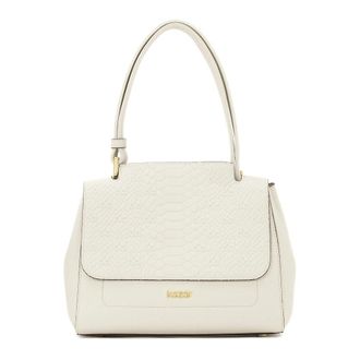 Kazar Wei&szlig;e Handtasche mit Umschlag in gepr&auml;gtem Muster - - Bags - Damen - Wei&szlig; - ONE SIZE