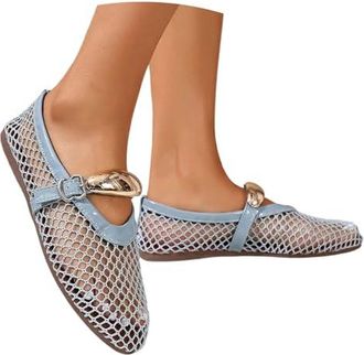 Generic Chaussures d&eacute;contract&eacute;es l&eacute;g&egrave;res en Toile pour Femmes Confortables et Respirantes avec Semelle Souple pour Un Usage Quotidien et Occasions (Blue, 37)