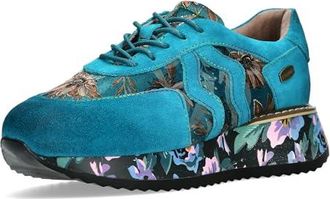 Laura Vita Chaussures à Lacets Sneaker pour Femmes Delphine 01, Pointure:37 EU, La Couleur:Bleu