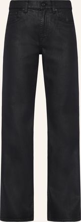 7 For All Mankind Pants Tess Straight Fit schwarz