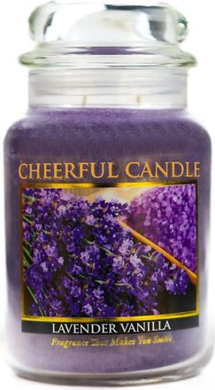 A Cheerful Giver Fröhliche dem Geber Lavendel Vanille Duftkerze im Glas, Glas, violett, 24oz