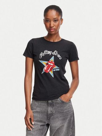 Guess T-Shirt W6BI16 K5697 Schwarz Regular Fit