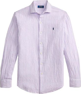 Polo Ralph Lauren Homme, Chemises, Violet, Taille: XL Woven Sport Shirt