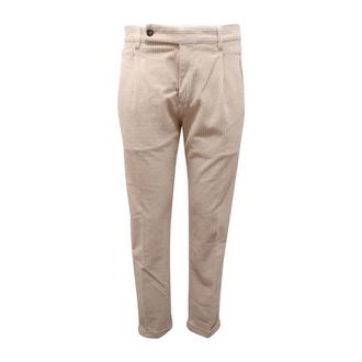 Berwich Samthose Retro-Stil - - Trousers - Herren - Wei&szlig; - XS