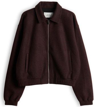 OPUS Sweatjacke Gerzi aus weicher Sweatware Verk&uuml;rzte O-Form mit elastischen Abschl&uuml;ssen und Paspeltaschen