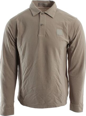 Stone Island Homme, Tops, Beige, Taille: S Polo en jersey de coton &agrave; manches longues