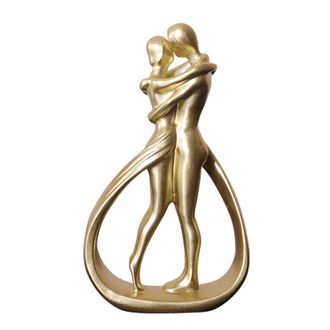 Generic Feierliche Paarstatue - Figur f&uuml;r liebevolle Beziehung, einzigartige Figur der Zusammengeh&ouml;rigkeit | Moderne romantische Paar-Liebesharz-Statuendekora