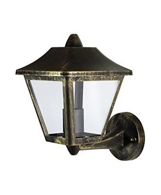 Ledvance Applique LED et Plafonnier, Luminaire pour usage Extérieur, Douille E27, Endura Classic Trad Up Noir/Or