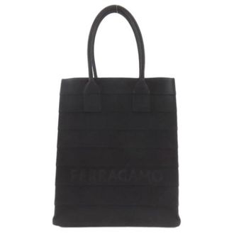 Ferragamo Pre-owned Canvas Tote Bag - - Pre-owned - Damen - Schwarzk - ONE SIZE