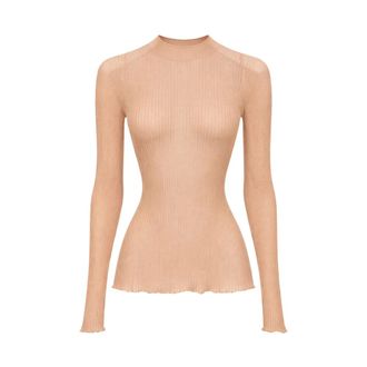 Dondup Femme, Pulls, Beige, Taille: 40 FR Dt414M00995 Turtleneck