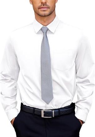 Coofandy Chemises à Manches Longues pour Hommes Chemise De Travail Chemise HabilléE Extensible Chemise Unie Chemise DéContractéE pour Le Travail Chemises Forme