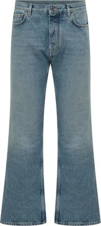 Off-white Homme, Jeans, Bleu, Taille: W32 Half Arrow Low Waist Denim Pants