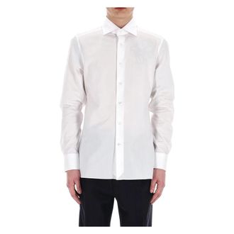 Ermenegildo Zegna Wei&szlig;es Baumwollhemd - - Shirts - Herren - Wei&szlig; - L