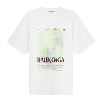 Balenciaga Herren, Oberteile, Wei&szlig;, MGr&ouml;&szlig;e