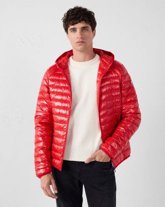 Jott Doudoune l&eacute;g&egrave;re &agrave; capuche Rouge carmin Nico shiny - Taille XL