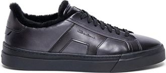 Santoni Homme, Chaussures, Gris, Taille: 43 1/2 EU Double Buckle Baskets