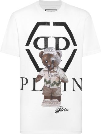 Philipp Plein T-Shirt Rundhalsausschnitt Ls Teddy