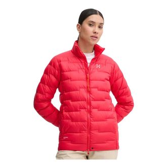 Hagl&ouml;fs ROC Flash Daunenjacke - - Sport - Damen - Rot - XS