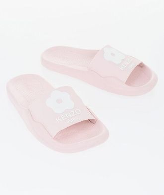 Kenzo Rubber Slides with Embossed Logo size 35