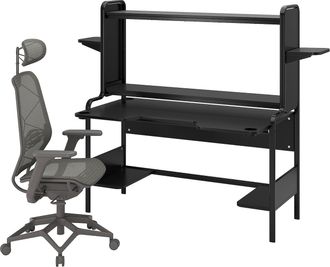 IKEA FREDDE / STYRSPEL Gamingschreibtisch und -stuhl