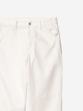 Carhartt Work in Progress Mens Jeans White Cotton