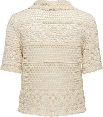 Only Langarmbluse ONLLEILANI S/S EMB TOP WVN EX