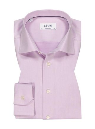 Eton Herren Hemd rosa Baumwolle