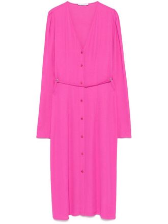 Patrizia Pepe robe-chemise à coupe courte - Rose