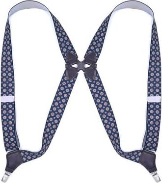 Generic Bretelles pour homme 3,5 cm de large ceinture &eacute;lastique r&eacute;glable bretelles X dos chemise clip porte-jarretelles pantalon bretelles homme bretelles vin