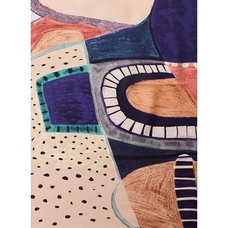 Au Printemps Paris Carr&eacute; de soie imprim&eacute;